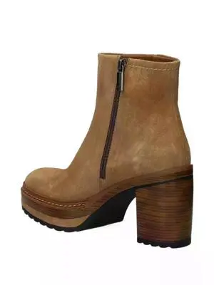PONS QUINTANA Suede Platform Ankle Boots