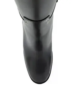 Gucci 85mm Horsebit-detail Leather Boots