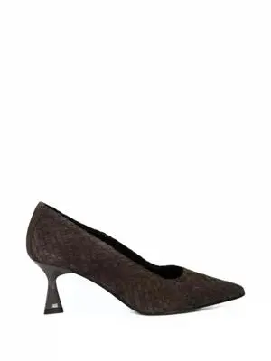 PONS QUINTANA Woven-design Pointed-toe Pumps