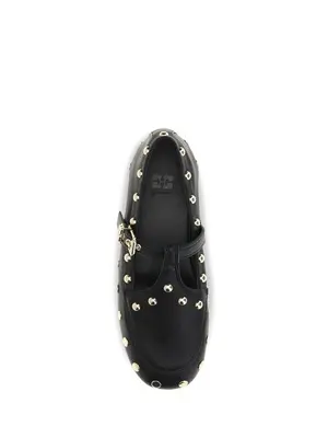 GANNI Mary Jenny Studded Ballet Flats