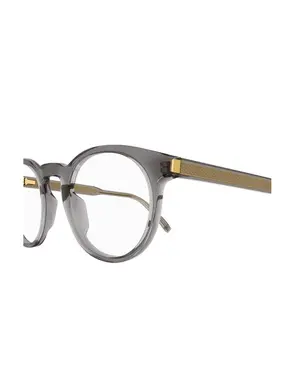 Dunhill Metallic-finish Round-frame Glasses