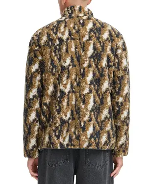 SOLID Camo Sherpa Zip Pocket Jacket