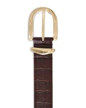 Sanctuary All Day Croc Leather Belt