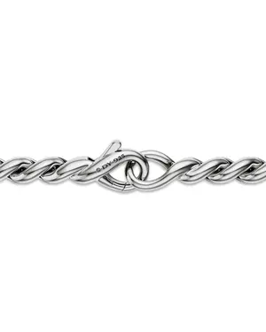 David Yurman Sculpted Cable Chain Necklace In Sterling 3.7mm