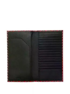 Prada 2010-2026 Printed Saffiano Bifold Wallet Long Wallets