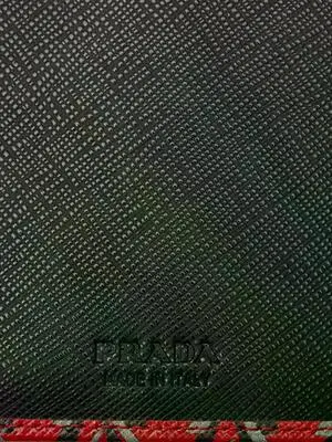 Prada 2010-2026 Printed Saffiano Bifold Wallet Long Wallets