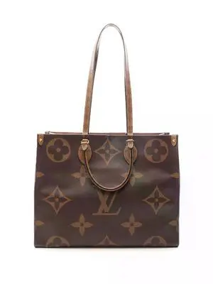 LOUIS VUITTON 2020 Monogram Reverse Giant Onthego Gm Satchel