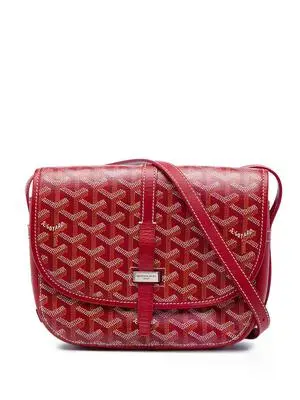 Goyard 2018 Goyardine Belvedere Ii Pm Crossbody Bag - Red