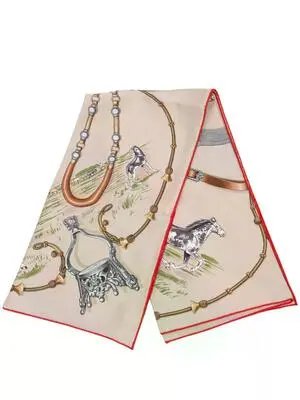 Hermès 1990-2010 Pampa Silk Scarf 70 Scarves - Neutrals