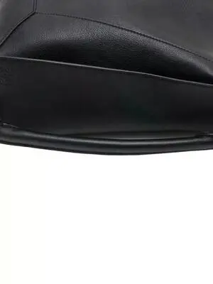Loewe 2021-2026 Small Calfskin Puzzle Edge Satchel - Black