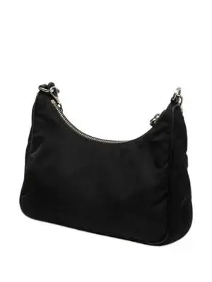 Prada 2019-2026 Mini Saffiano Trimmed Tessuto Re Edition 2005 Satchel