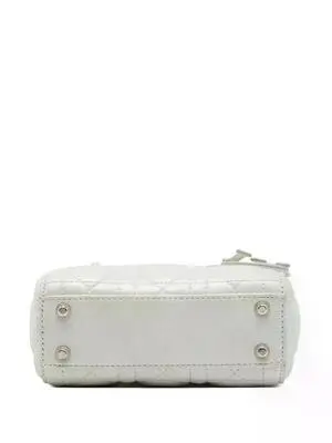 Dior 2015 Micro Iridescent Lambskin Cannage Lady Satchel