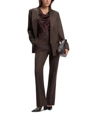 Hugo Boss Telasa Wool Straight Pants