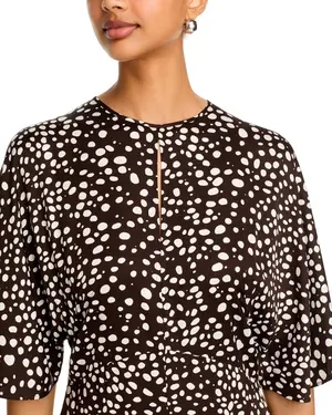 Hugo Boss Donazati Flutter Sleeve Midi Dress Exclusive