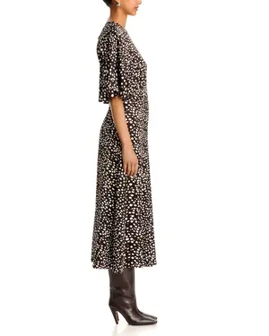 Hugo Boss Donazati Flutter Sleeve Midi Dress Exclusive