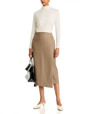 Hugo Boss Vornara Faux Wrap Midi Pencil Skirt Exclusive