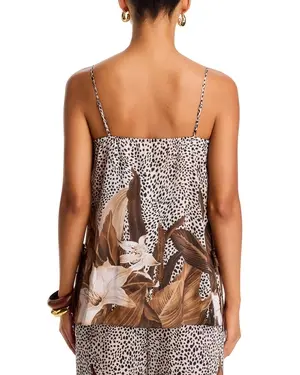 Kobi Halperin Sequoia Printed Side Tie Blouse