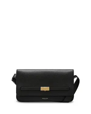 DEMELLIER New York Convertible Leather Crossbody - Black