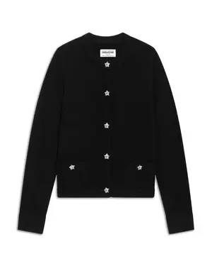 Zadig&Voltaire Cashmere Marcya Star Button Cardigan