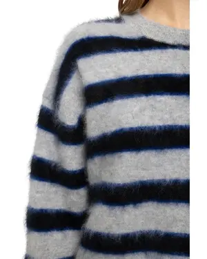 Zadig&Voltaire Markuz Ws Stripes Cashmere Dropped Shoulder Sweater