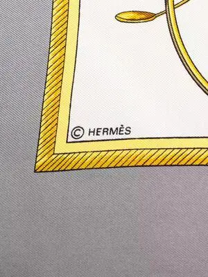 Hermès 1965 Les Voitures A Transformation Silk Scarf 90 Scarves
