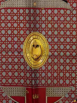 Hermès 1965 Les Voitures A Transformation Silk Scarf 90 Scarves
