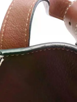 Loewe 2015-2026 Small Bicolor Leather Hammock Satchel - Brown