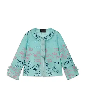 Emporio Armani Floral Embroidered Jacket - Multicolor
