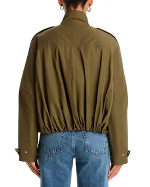 TOCCIN Alyssa Funnel Neck Bomber Jacket
