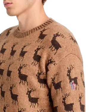 Moncler Grenoble Girocollo Intarsia Tricot Sweater