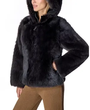 MAXIMILIAN Hooded Toscana Lamb Jacket