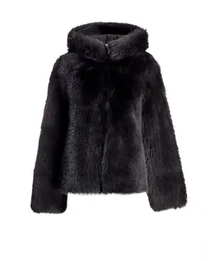 MAXIMILIAN Hooded Toscana Lamb Jacket
