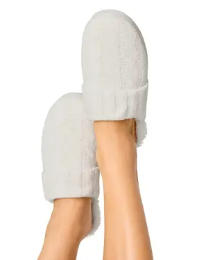 PJ Salvage Cable Knit Slide Slippers