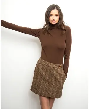 JANET HOWARD NEW YORK Iris Turtleneck Top