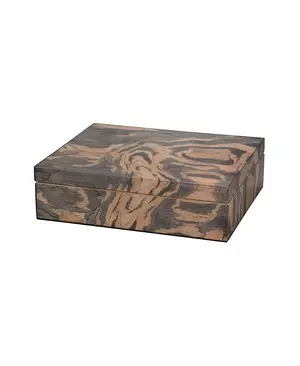 JAMIE YOUNG CO. Woodgrain Decorative Box - Navy