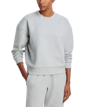 Tkees Ceramic Fleece Oversized Crewneck Sweatshirt Exclusive - Grey