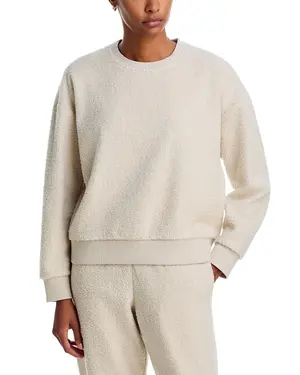 Tkees Oversized Sherpa Crewneck Sweatshirt Exclusive - Bone