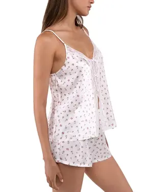 Flora Nikrooz Tiana Lace Trim Camisole & Shorts Pajama Set