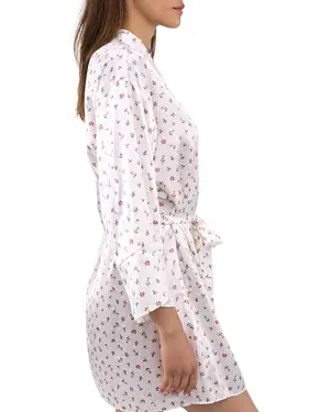 Flora Nikrooz Tiana Jacquard Dot Belted Robe