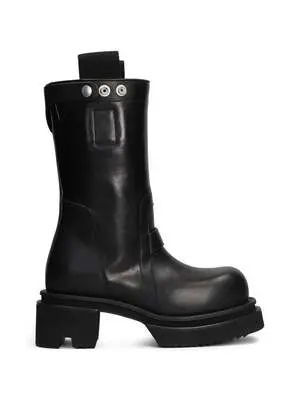 Rick Owens Pull-on Bogun Boots In Calf Leather