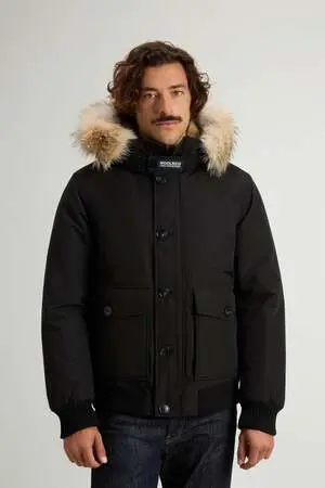 Woolrich Detachable Fur Polar Bomber Jacket - Black