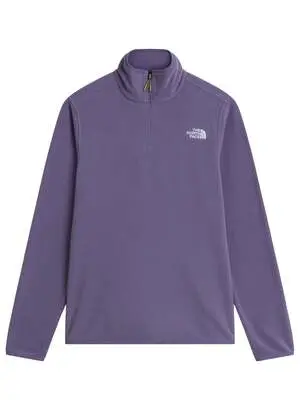 The North Face Reversible Mini 1/4-zip Sweatshirt With Hidden Pocket Zippers - Viola