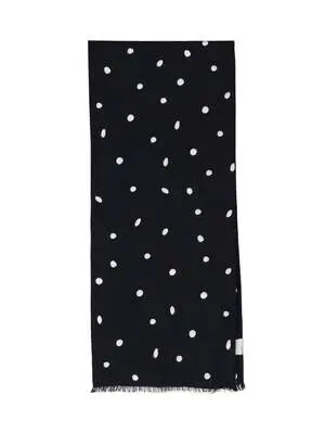 Destin Mini Wool Scarf - Black