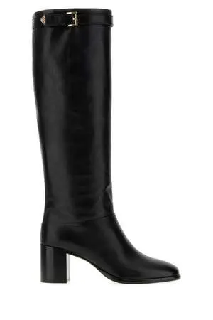 Prada Leather Boots Mini Heel 7 Cm