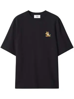 Maison Kitsuné Fox Patch Cotton T-shirt - Black