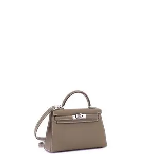 Hermès Kelly Mini Ii Bag Epsom With Palladium Hardware 20