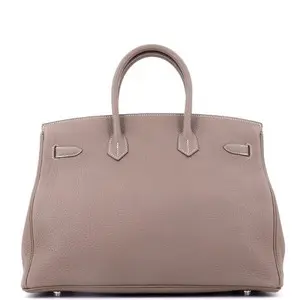 Hermès Birkin Handbag Togo With Palladium Hardware 35 - Grey