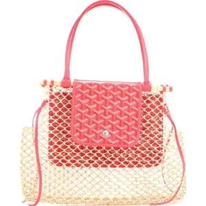 Goyard Aligre Bag Raffia Net With Coated Canvas