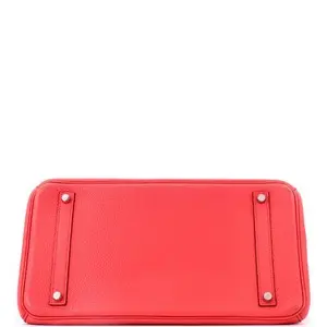 Hermès Birkin Handbag Pink Togo With Palladium Hardware 35 - Red