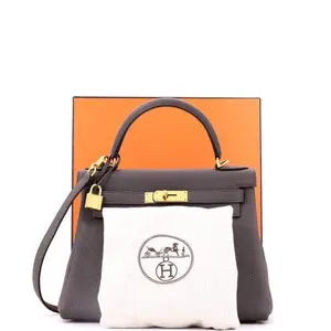 Hermès Kelly Handbag Togo With Gold Hardware 28